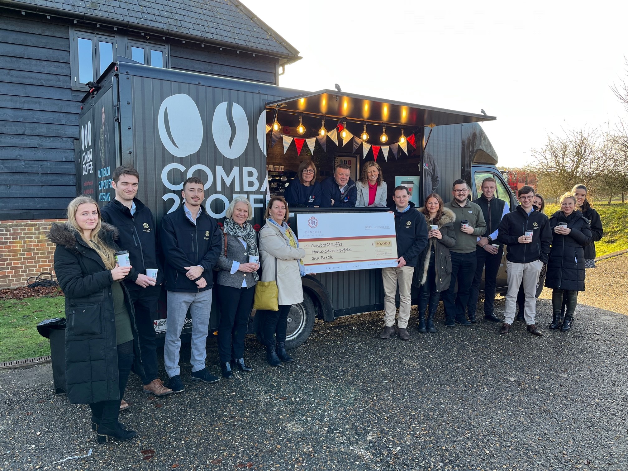 Combat2Coffee wins £14,000 in Denbury Regional Vote - Denbury Homes
